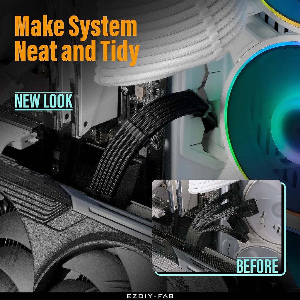 Jual EZDIY-FAB 16 AWG FULL BLACK 12VHPWR MALE TO FEMALE GPU EXTENSION ...