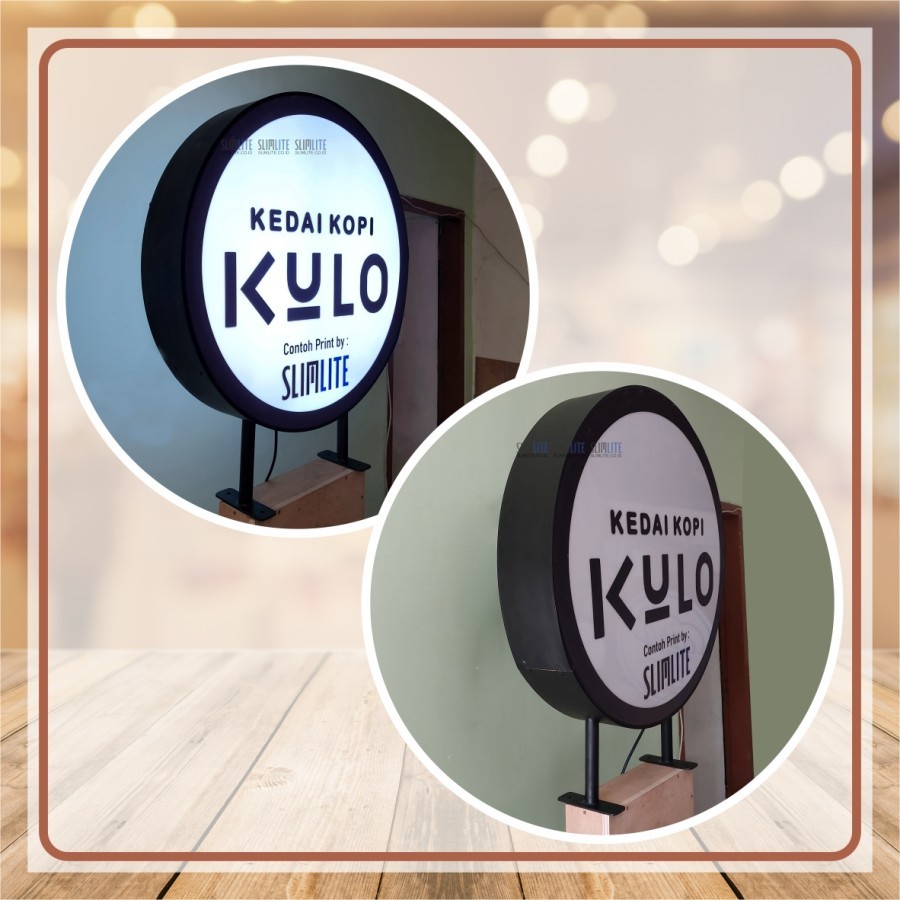 Jual Neon Box Indoor Outdoor 50cm x 50cm Premium Custom 2 Sisi ...