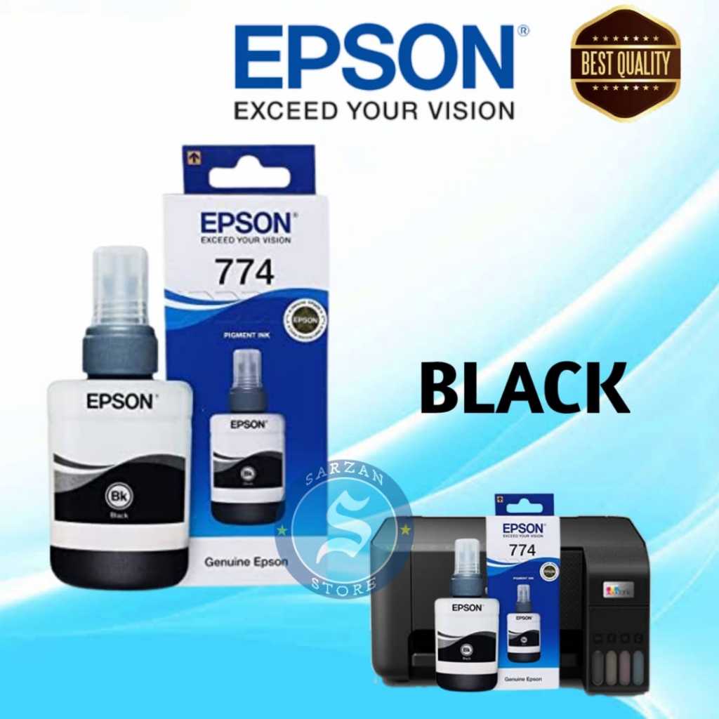 Jual Tinta Epson 774 Black Original Printer M100 M105 M200 M205 L655 ...