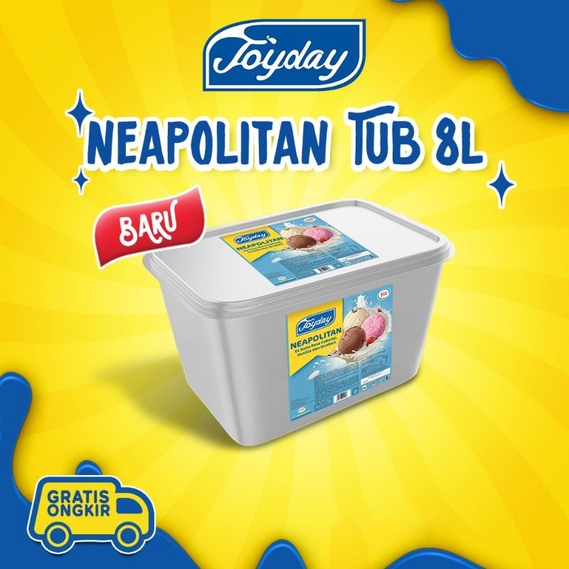 Jual ice cream joyday ice cream bucket ember gratis cone wafer | Shopee ...