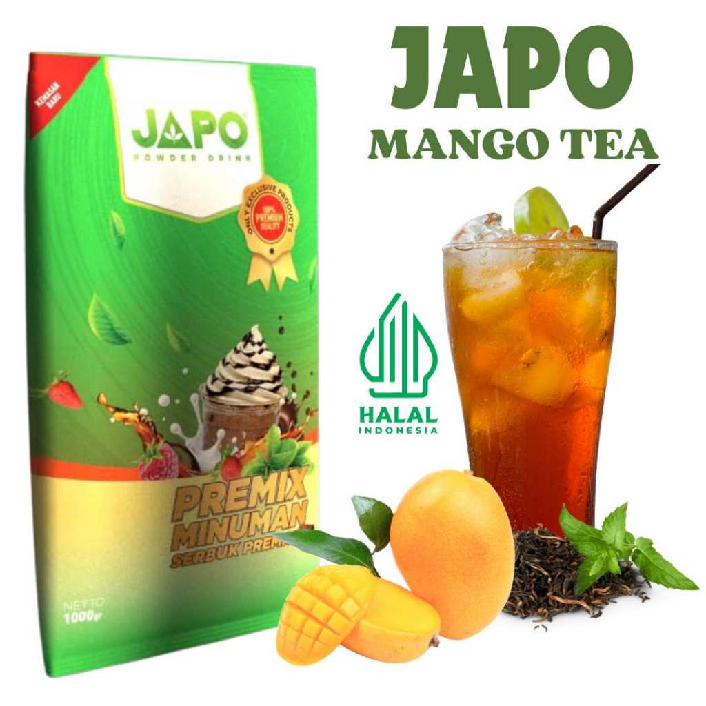 Jual BUBUK MINUMAN 1 KG RASA MANGO TEA MERK JAPO | TEH RASA MANGGA ...
