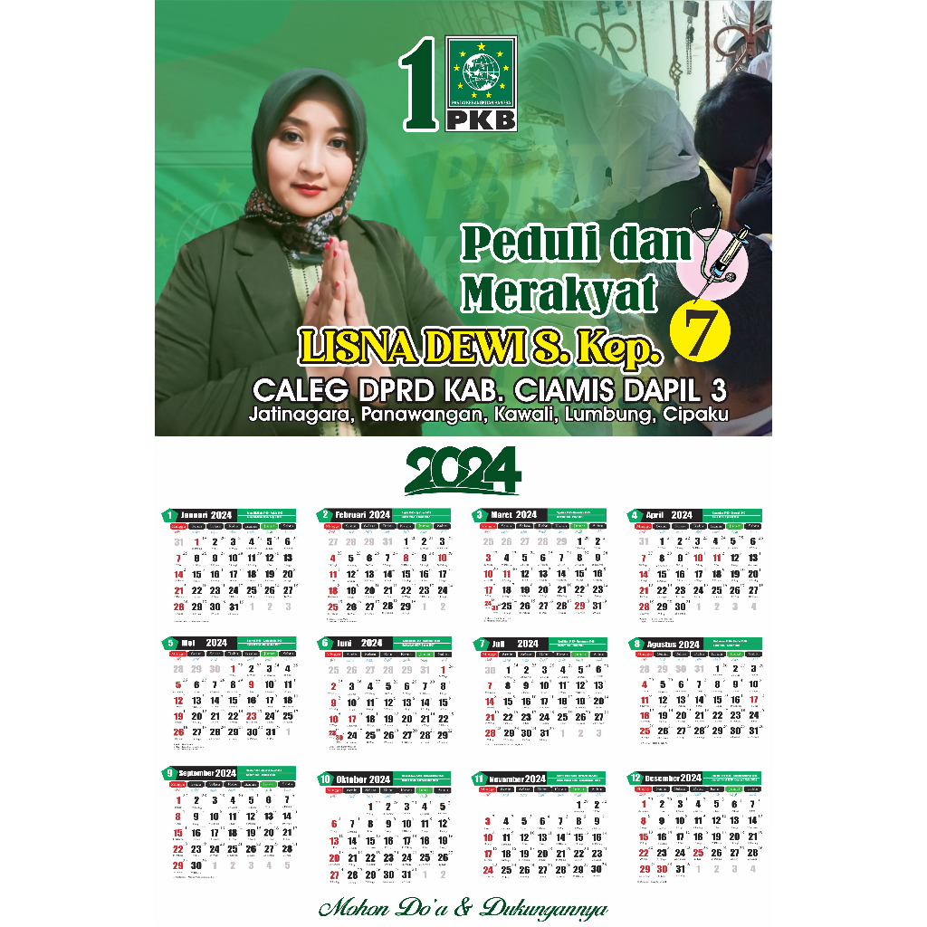 Jual KALENDER CALEG BAHAN TEBAL KUALITAS BERMUTU BUKAN MURAHAN | Shopee ...