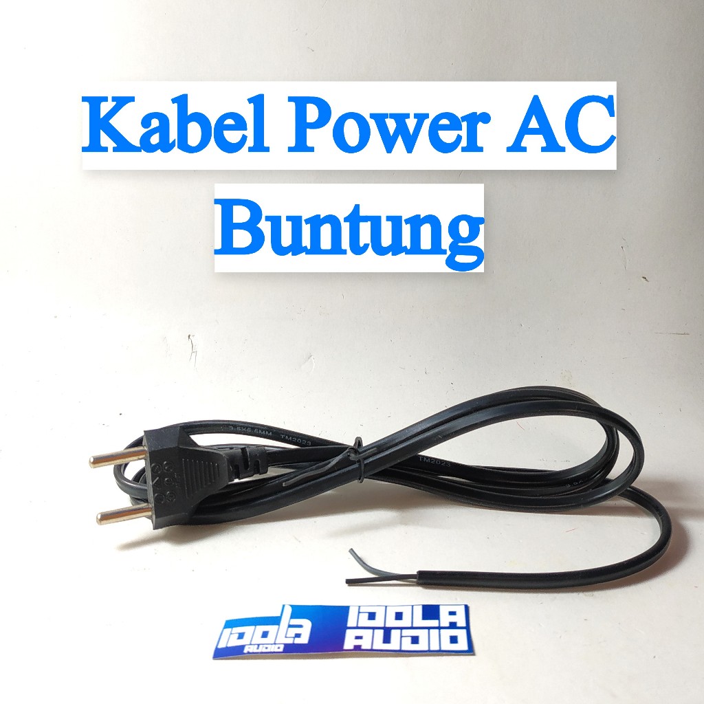 Jual Kabel Power AC Buntung 1.5 Meter Hitam | Kabel Power AC Model ...