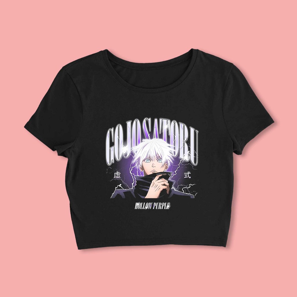Jual Crop Top Gojo Satoru Jujutsu Kaisen Y2K Baby Tee | Shopee Indonesia
