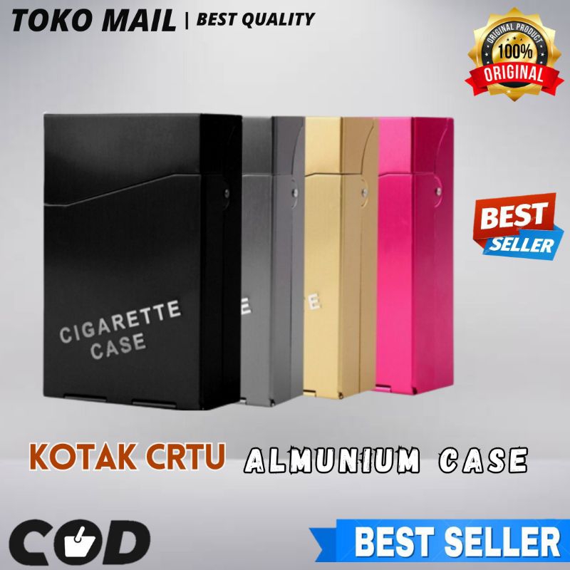 Jual COD Kotak Rokoko Aluminium Kotak Tempat roko&korek Isi 20 | Shopee ...