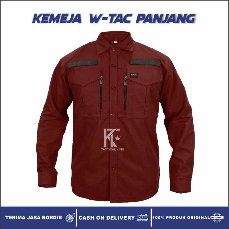 Jual Kemeja Tactical W-TAC Tangan panjang/Baju Kemeja Lapangan Taktical ...