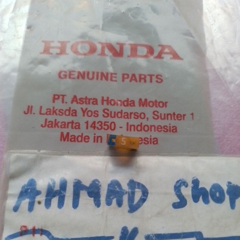 Jual sekring fuse skring 5amper honda beat fi new led genio adv 160 ...