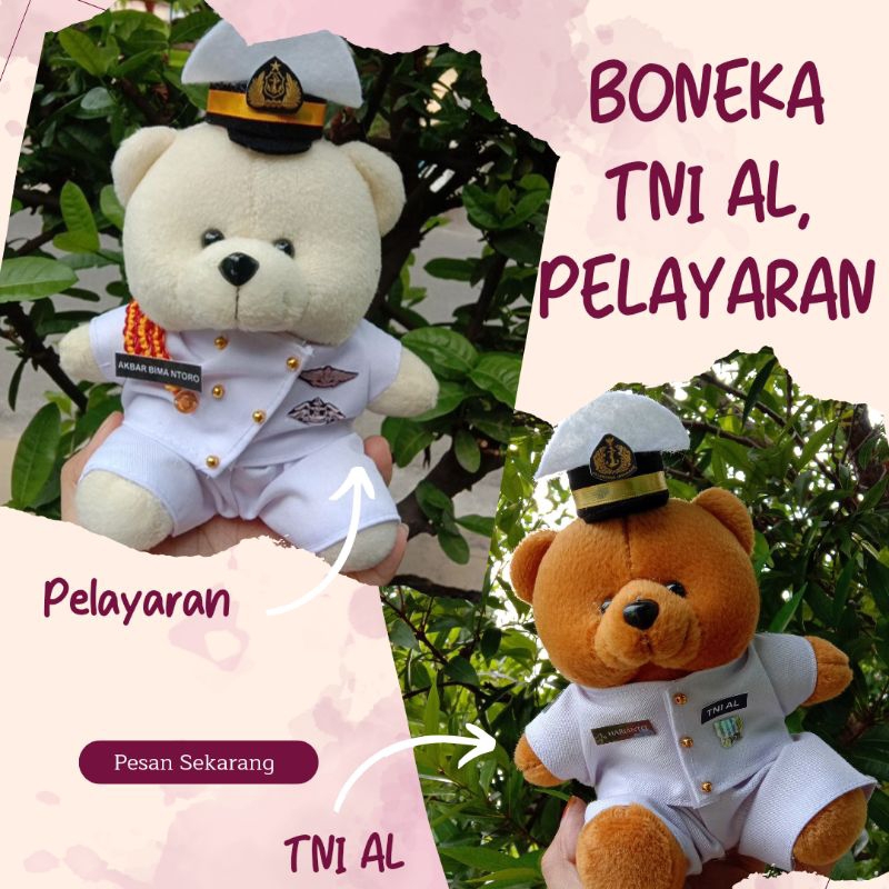 Jual BONEKA PROFESI TEDDY BEAR COSTUM PELAYARAN / PELAUT / TNI AL ...