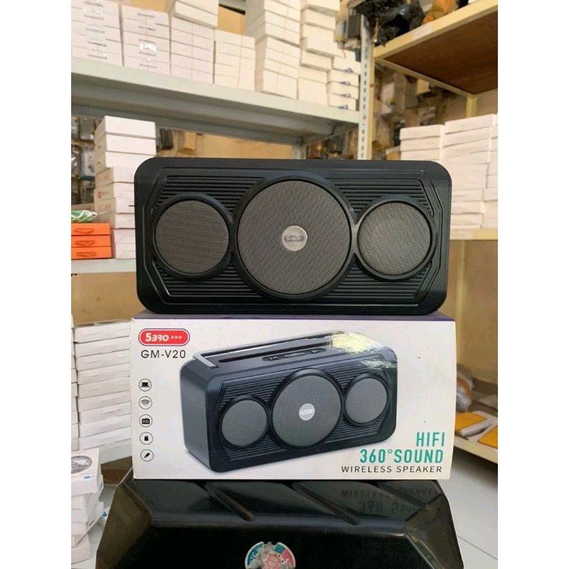 Jual SPEAKER BLUETOOTH GM-V20 EXTRA BASS | Shopee Indonesia