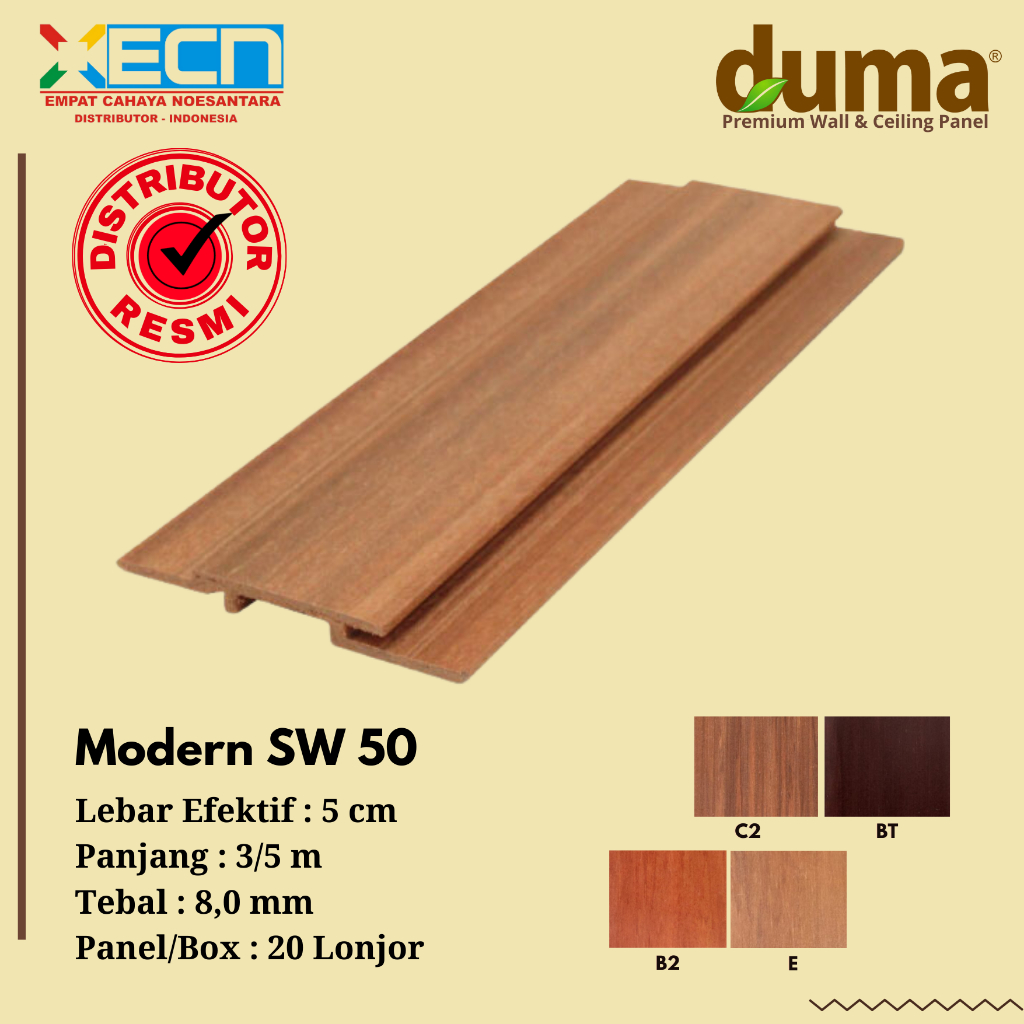 Jual DUMA® PANEL WPC TIPE MODERN SW 50 | Shopee Indonesia