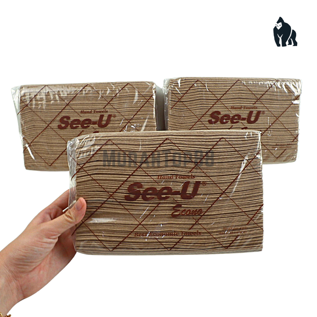 Jual Tissue See-U Hand Towel Econo Cokelat isi 150 sheets / Tisu See U ...
