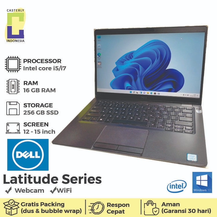 Jual Laptop dell latitude 7300 core i7/i5 gen 8 ddr4 16 gb ssd 512 ...