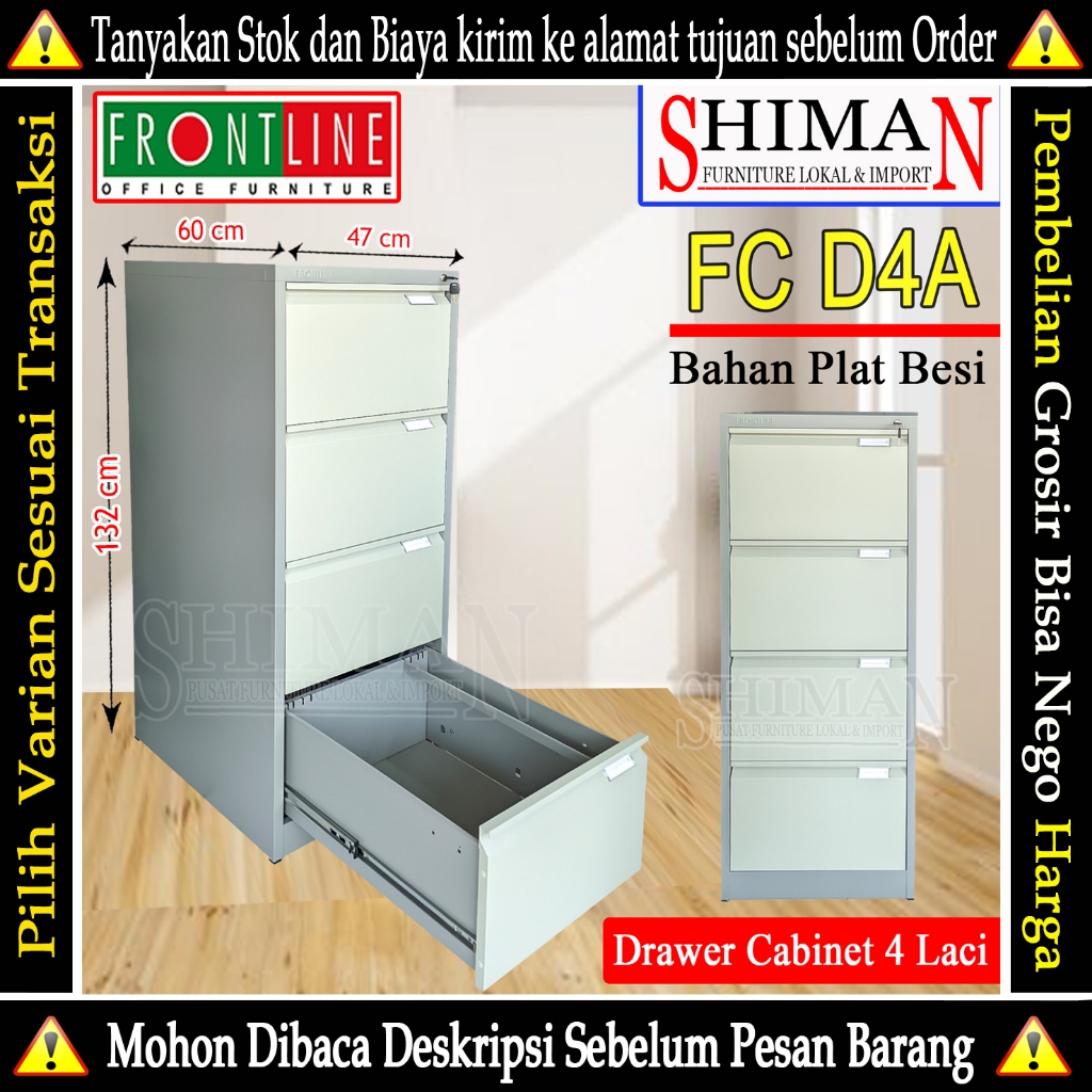 Jual Lemari Drawer 4 Laci FC D 4A Frontline | Lemari Cabinet Drawer 4 ...