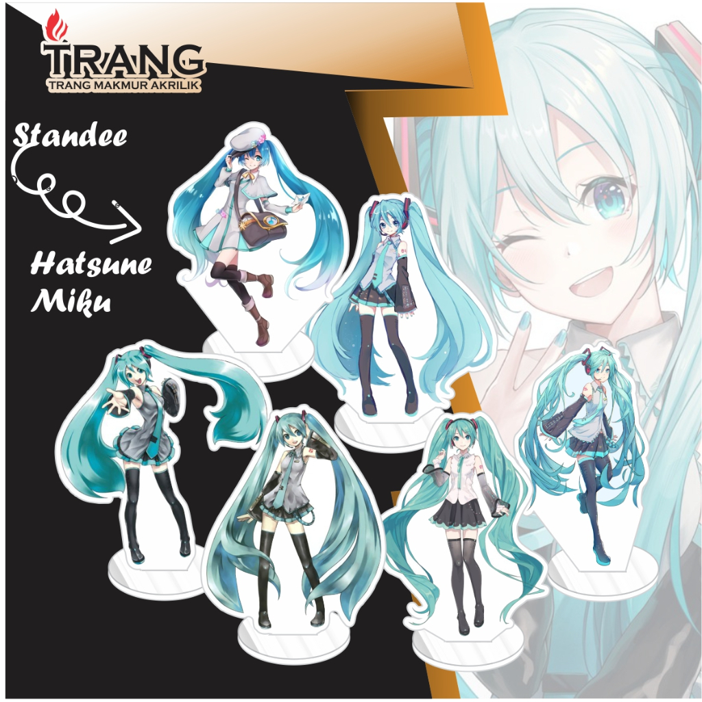 Jual Standee Figure Akrilik Hatsune Miku / Standing Action figure ...