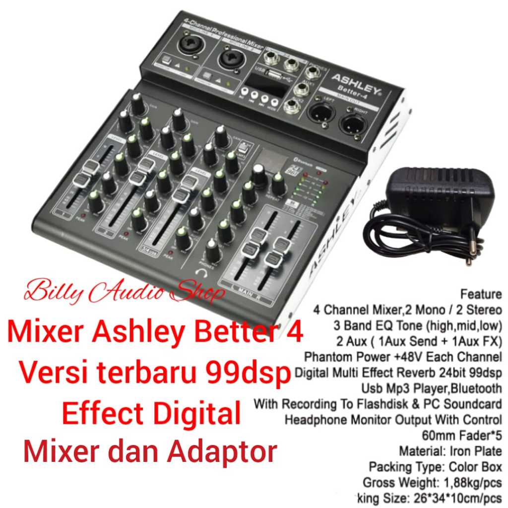 Jual Mixer Ashley Premium 4,Better 4,Mix 400,M house 4,Option 402 , Fix 6PC Soundcard, Bluetooth ...