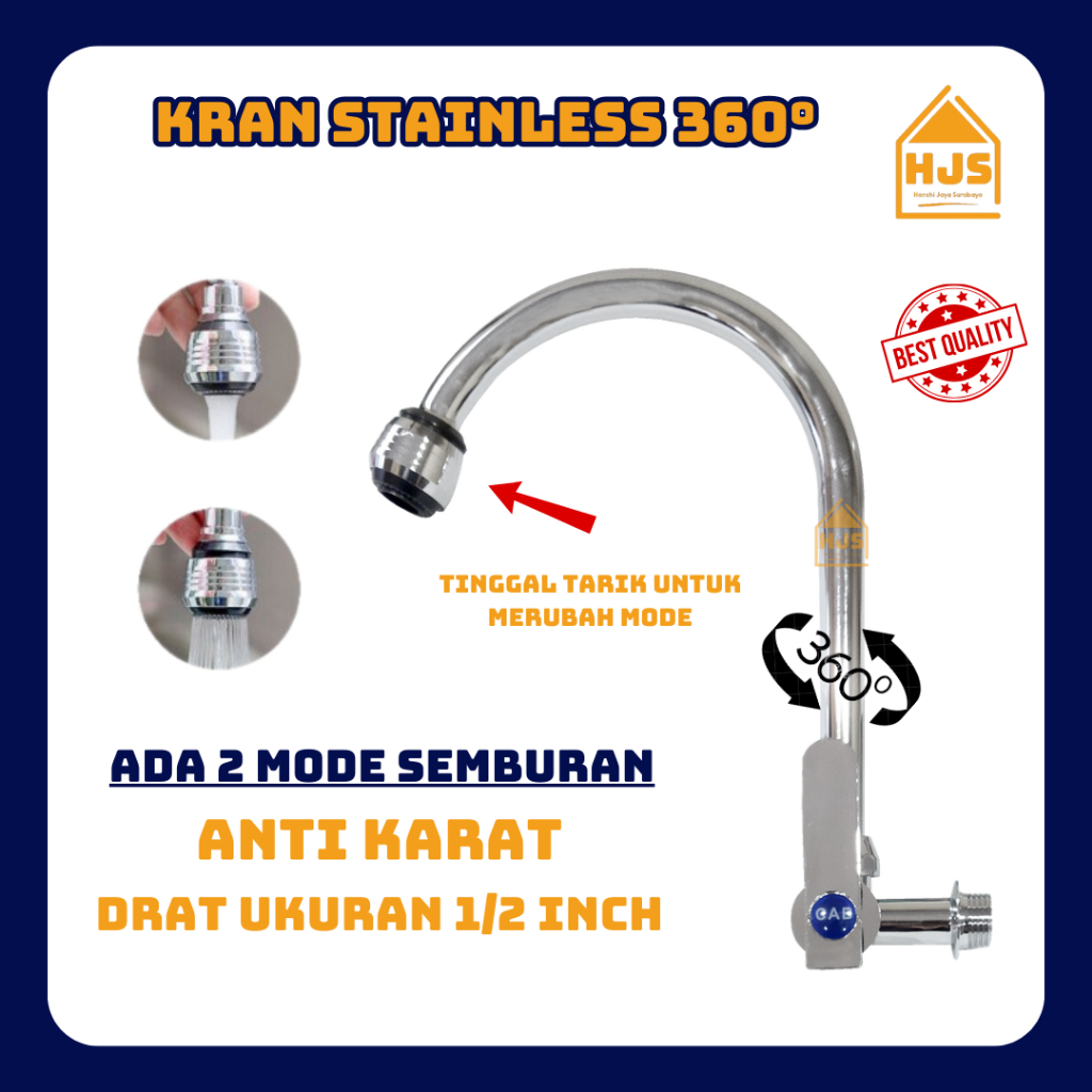 Jual Keran Air Angsa 2 Mode kepala kecil - Keran Cuci Piring Angsa ...