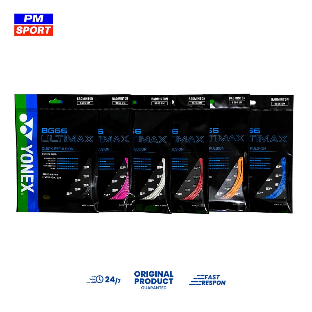 Jual SENAR RAKET BADMINTON STRING YONEX BG66 ULTIMAX ORIGINAL | Shopee ...