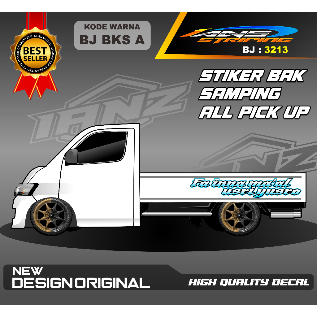 Jual BJ 3213 - 2 SISI DECAL STICKER PICK UP L300, T120SS, GRANMAX BAK ...