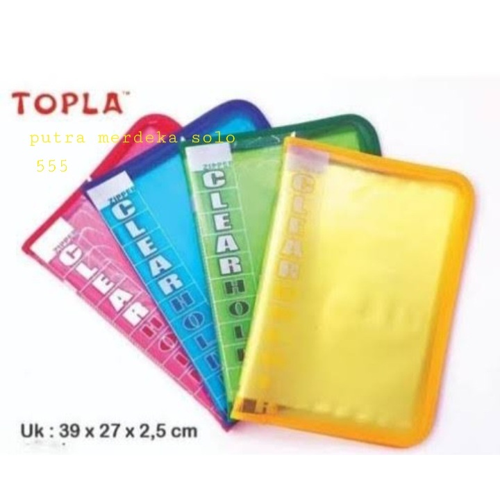 Jual Clear Holder Topla 555 Map Dokumen Kertas Ukuran F4 Shopee Indonesia