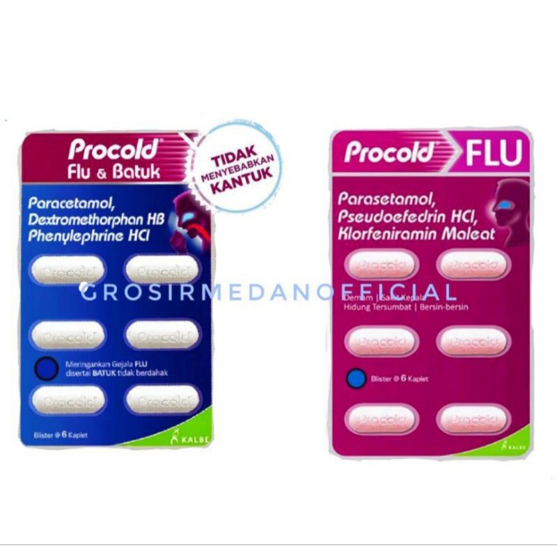 Jual PROCOLD FLU UNGU DAN PROCOLD FLU BATUK BIRU | Shopee Indonesia