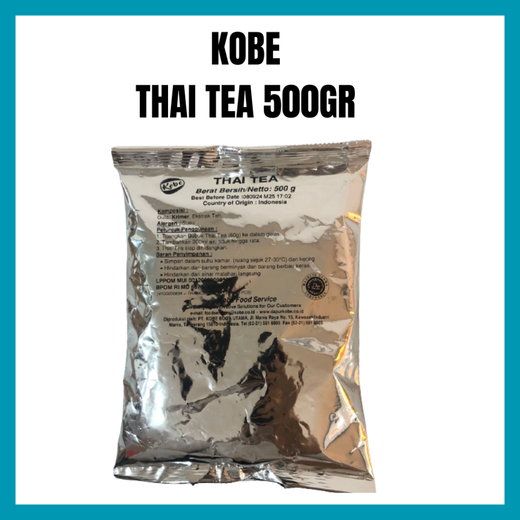 Jual KOBE THAI TEA 500GR | Shopee Indonesia