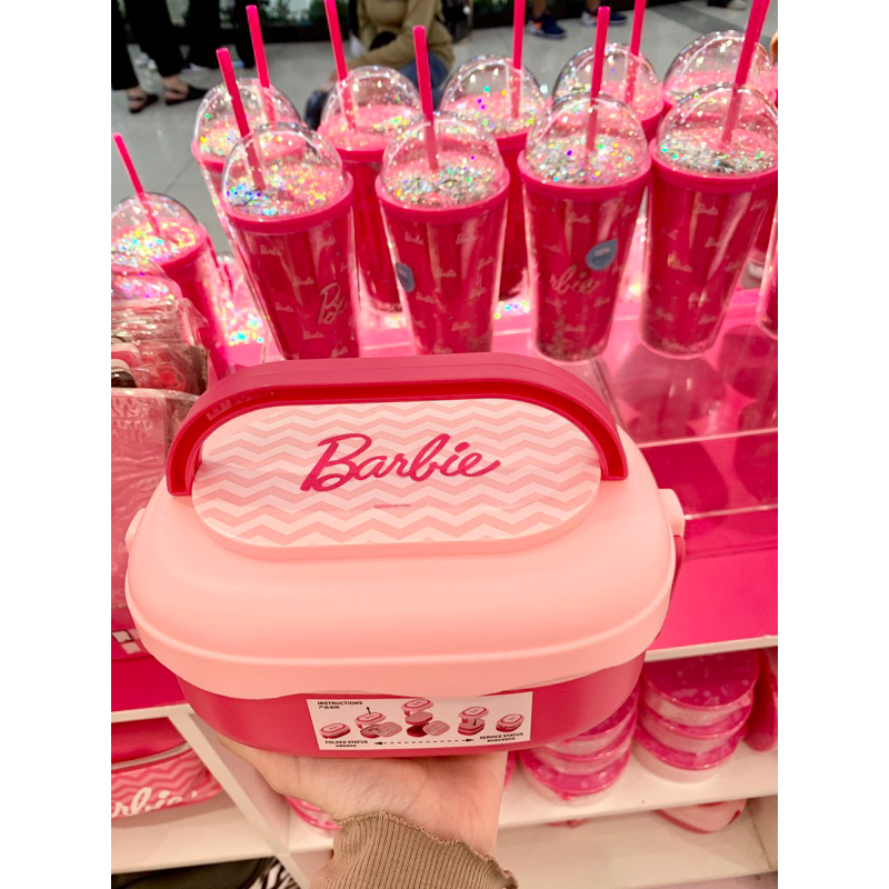 Jual Kotak makan/Tempat makan lunch box MINISO X BARBIE EDITION ...