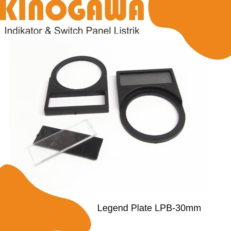 Jual KINOGAWA Legend Plate 30mm Panel Label Plat Nama Push Button Pilot ...