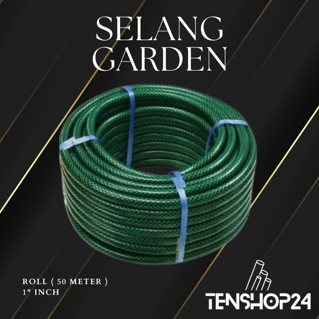 Jual Selang Serat Benang Hijau Garden 1“ Inch 50 m meter Air Taman ...