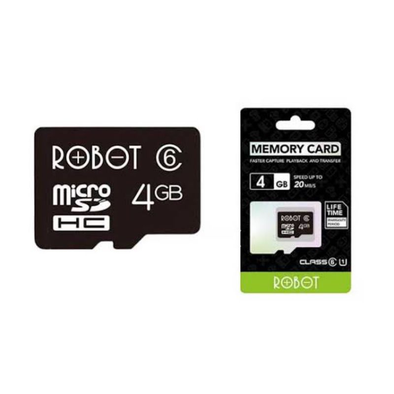 Jual MEMORY CARD ROBOT 4GB Kartu Memory HP Micro SD Original Robot ...