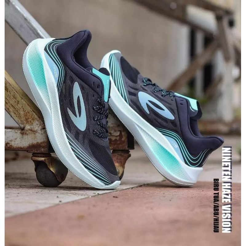 Jual 910 Nineten HAZE VISION - BIRU TUA / ABU / HIJAU, Sepatu Lari ...