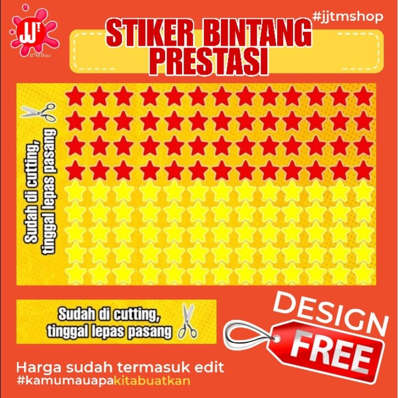 Jual Sticker Bintang Sudah di Cutting | Poster Bintang Prestasi ...