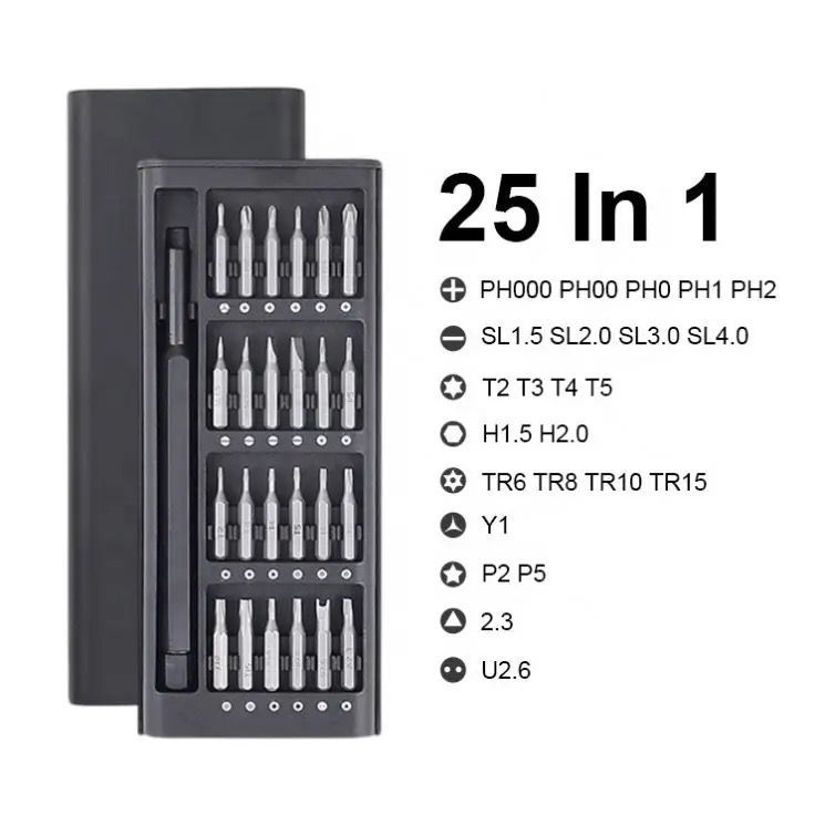 Jual ELLKA Obeng Set 25 in 1 Screwdriver Kit Hardware Tools - Hp Obeng Reparasi Kembang Bintang ...