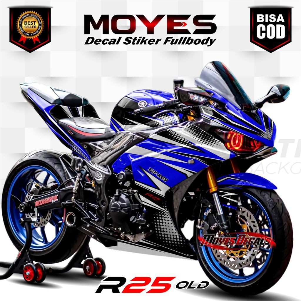 Jual Decal R25 Stiker Variasi Fullbody Yamaha R25 Design Motiv Racing ...