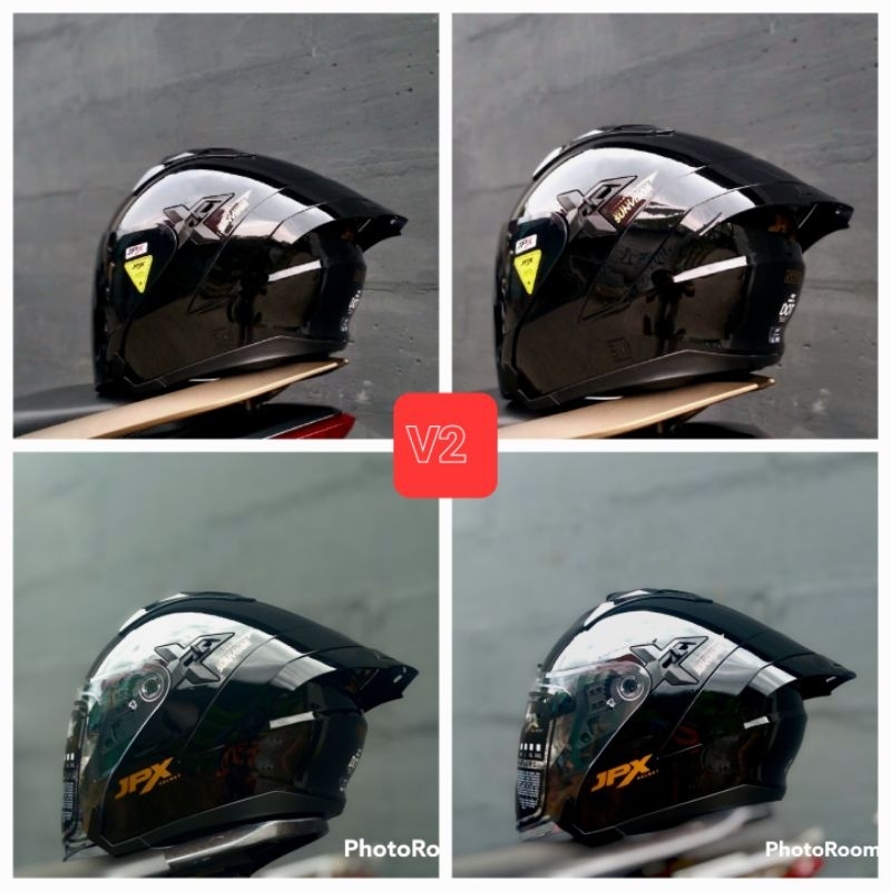 Jual HELM.JPX NOVA X V2 BLACK PAKET GANTENG SPOILER DOBLE VISOR ORIGINAL SLOT INTERCOM | Shopee ...