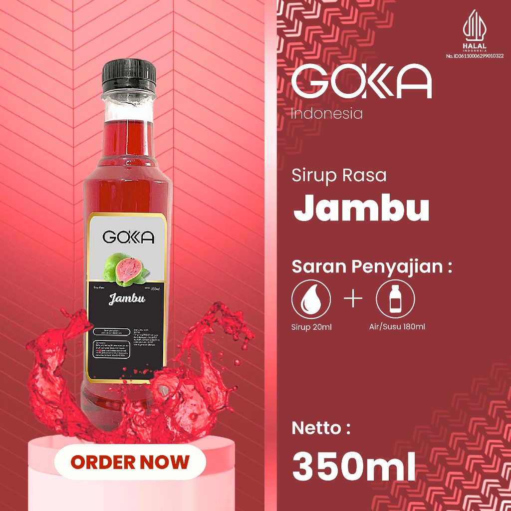Jual Syrup Gokka Rasa Jambu / Minuman Sirup Rasa Jambu 350ml | Shopee ...