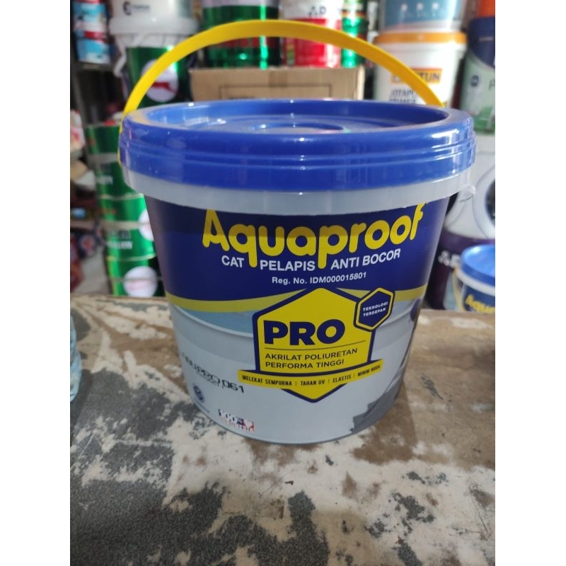 Jual AQUAPROOF PRO PELAPIS ANTI BOCOR / WATERPROOFING / galon / gln / 4KG / 4 KG ABU ABU ...