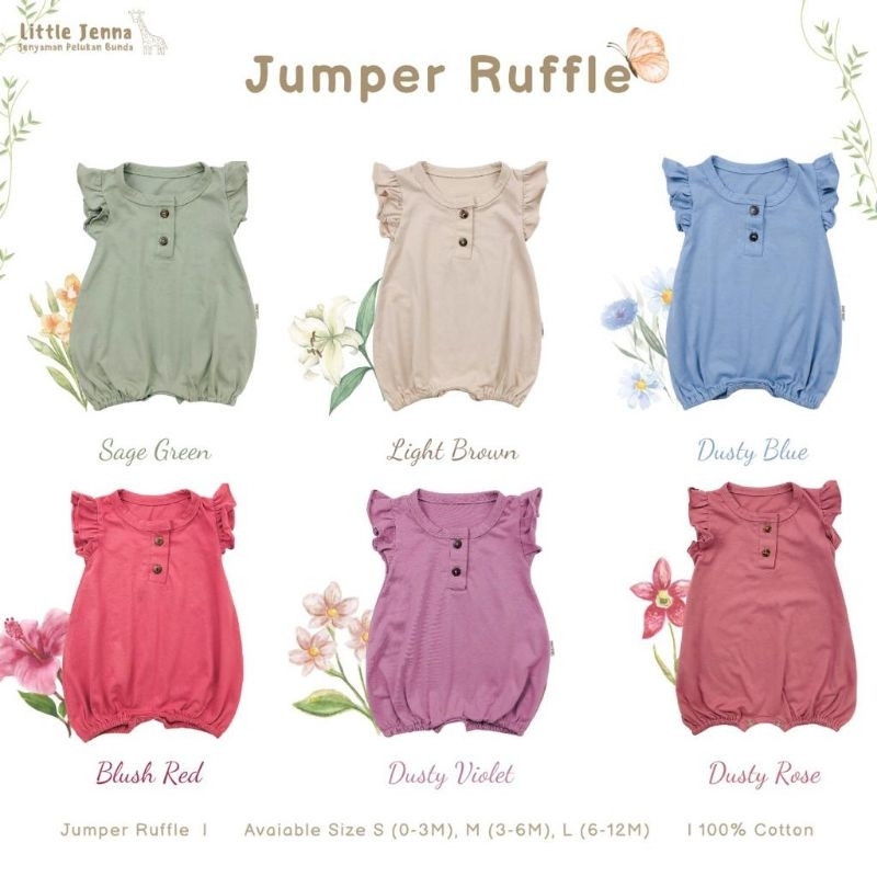 Jual Romper Ruffle Bayi Jumper Anak Bayi Model Ruffle - Little Jenna ... Jual Romper Ruffle Bayi Jumper Anak Bayi Model Ruffle - Little Jenna ...