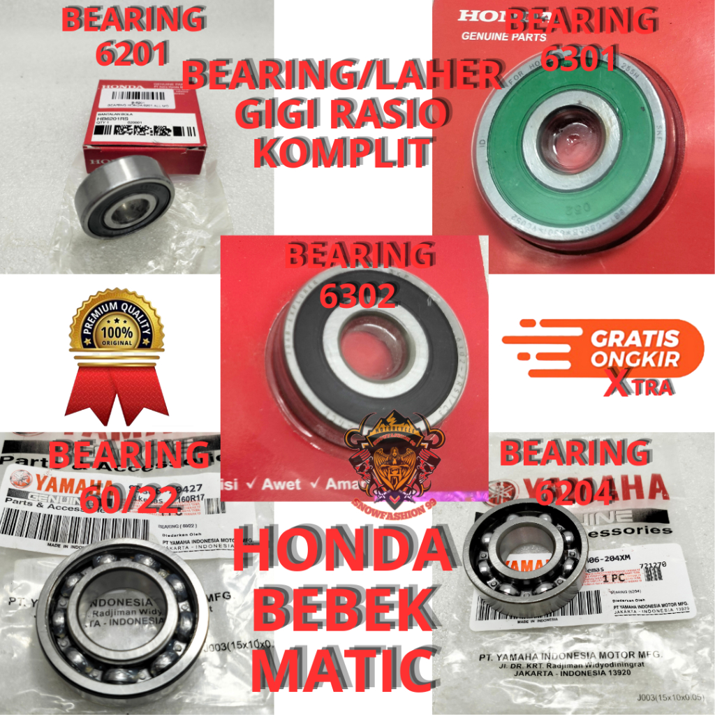 Jual BEARING GIGI RASIO HONDA BEAT ,VARIO ,SCOOPY ,SPACY ,PCX ,GENIO ...