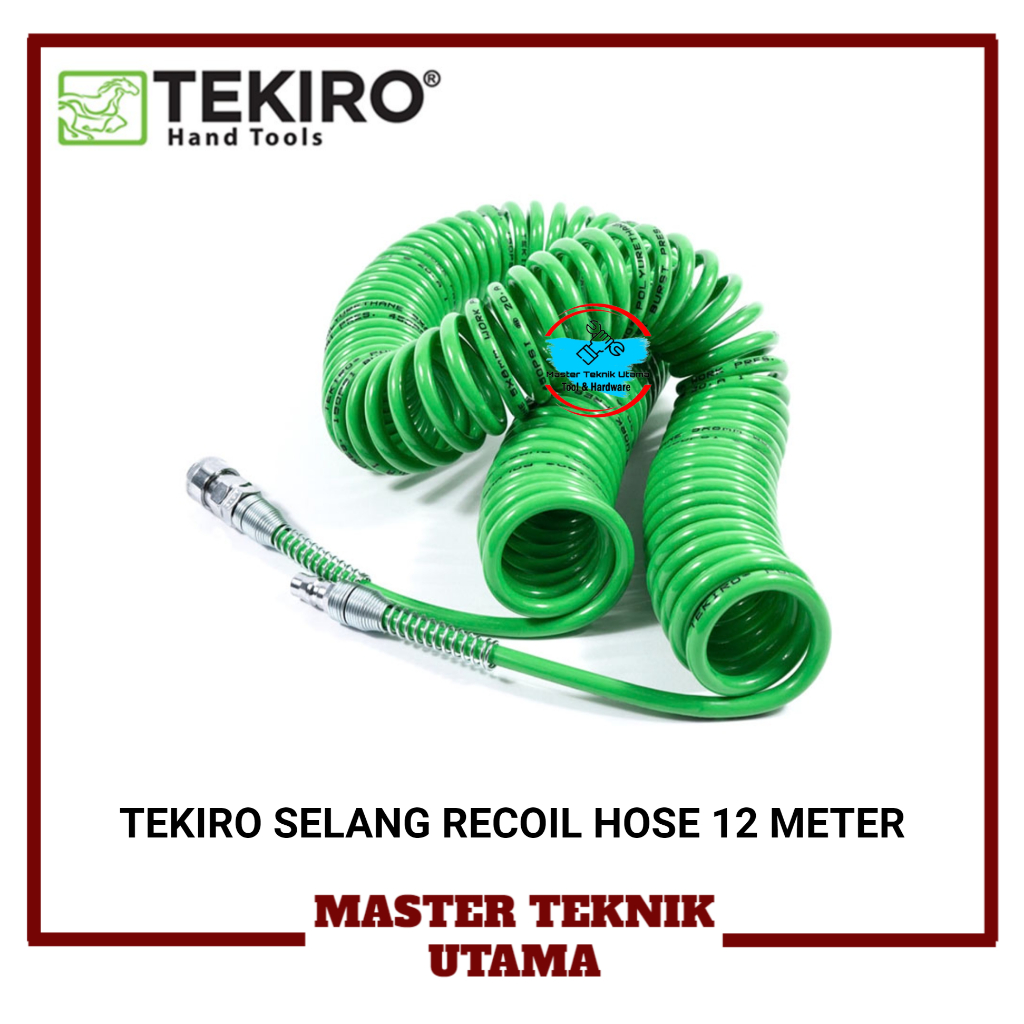 Jual TEKIRO Selang Angin Spiral Hose 12 Meter 5mm x 8mm Recoil ...