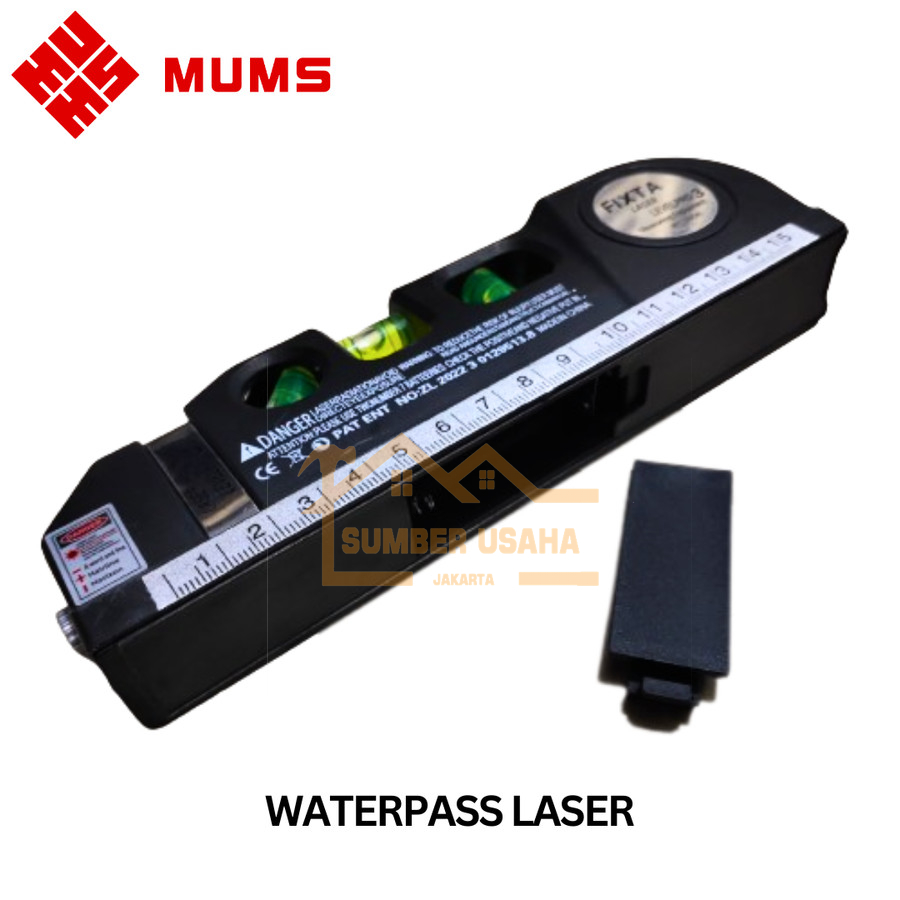 Jual Waterpass Laser Waterpas Fixta Level Pro 3 Water Pass + Meteran ...