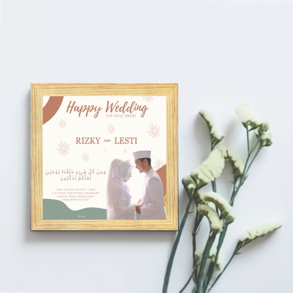 Jual (PROMO TERBARU) FRAME KAYU CUSTOM FOTO/TULISAN/NAMA COCOK UNTUK ...