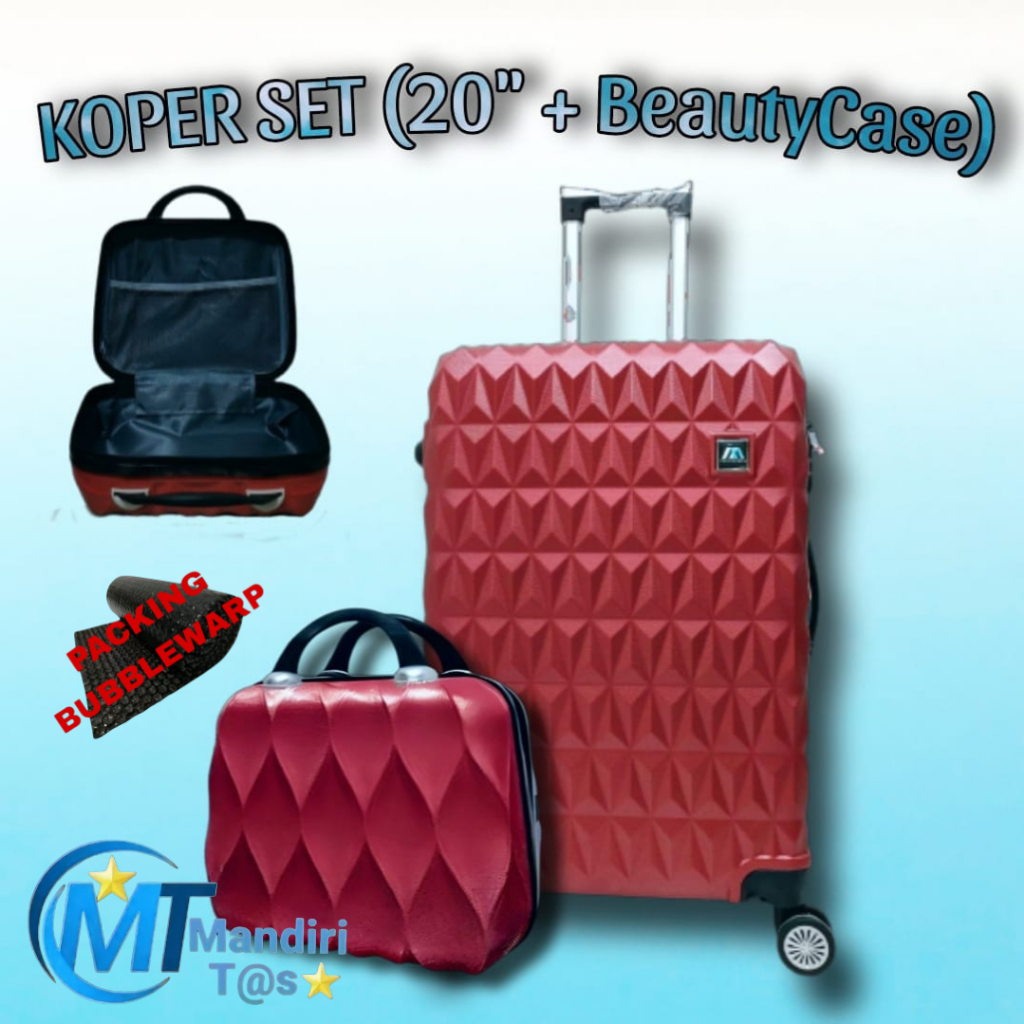 Jual koper set 24 inch 068 + 14 inch anti maling, anti air dan tahan ...