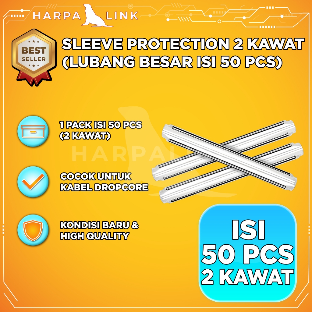 Jual Sleeve Protector FO 2 Kawat (Isi 50 Pcs / Pack) Protection Sleeve ...