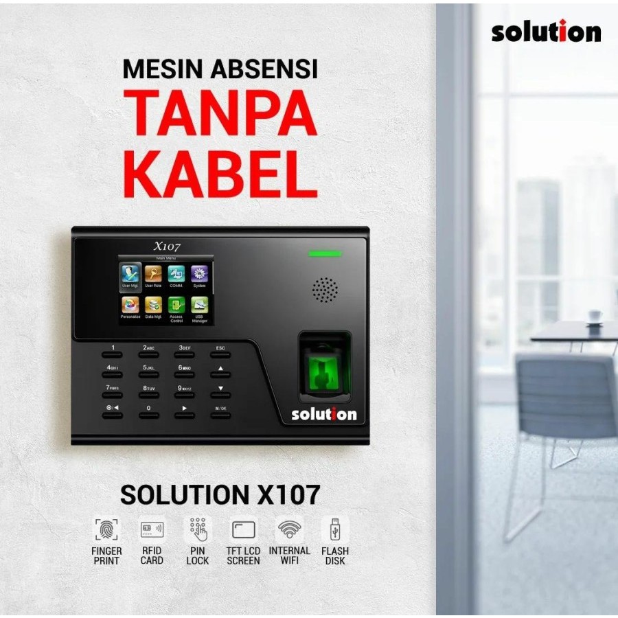 Jual Mesin absensi X107 Fingerprint Solution Mesin Absen Sidik Jari ...