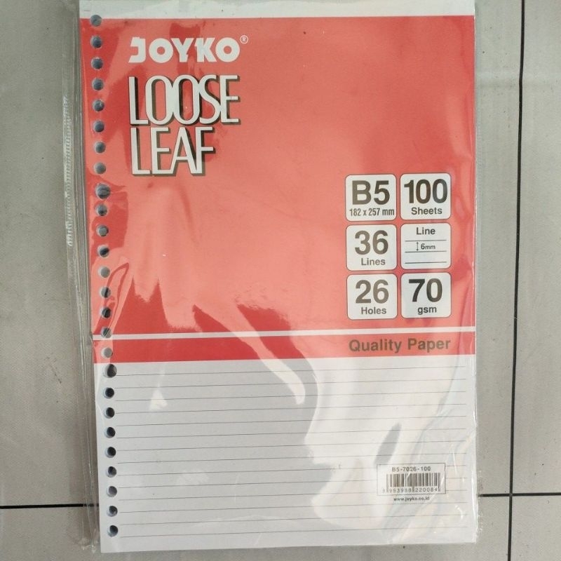 Jual Joyko Loose leaf B5 isi 100 lembar | Shopee Indonesia