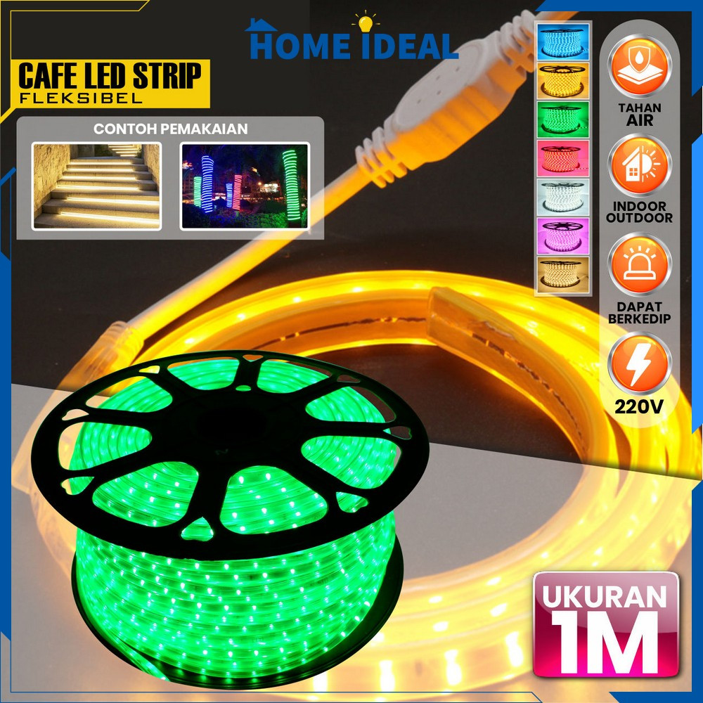 Jual Lampu LED Strip Selang 5050 UK 1M 220V Fleksibel Waterproof ...