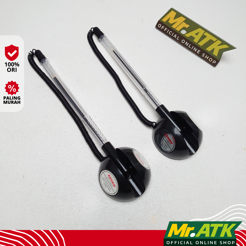 Jual PULPEN KENKO STAND PEN STP-300SG 0.5 MM GEL WARNA HITAM ANTI AIR ...