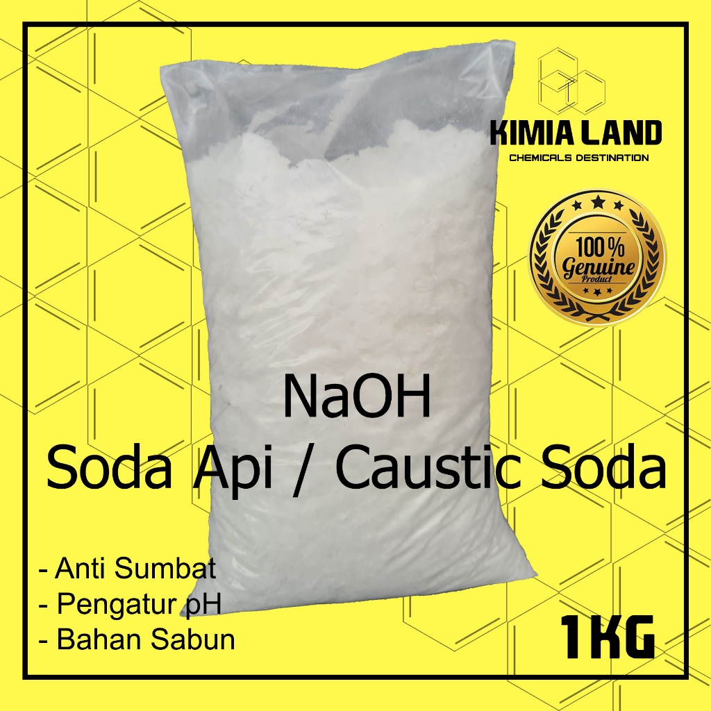 Jual Soda Api / Caustic Soda / NaOH / Natrium Hidroxida 1kg | Shopee ...
