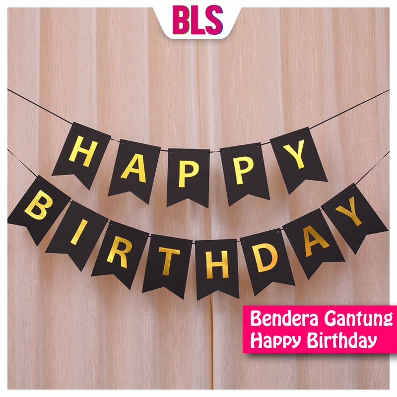 Jual Bendera Happy Birthday Banner Dekorasi Pesta Ulang Tahun | Shopee ...