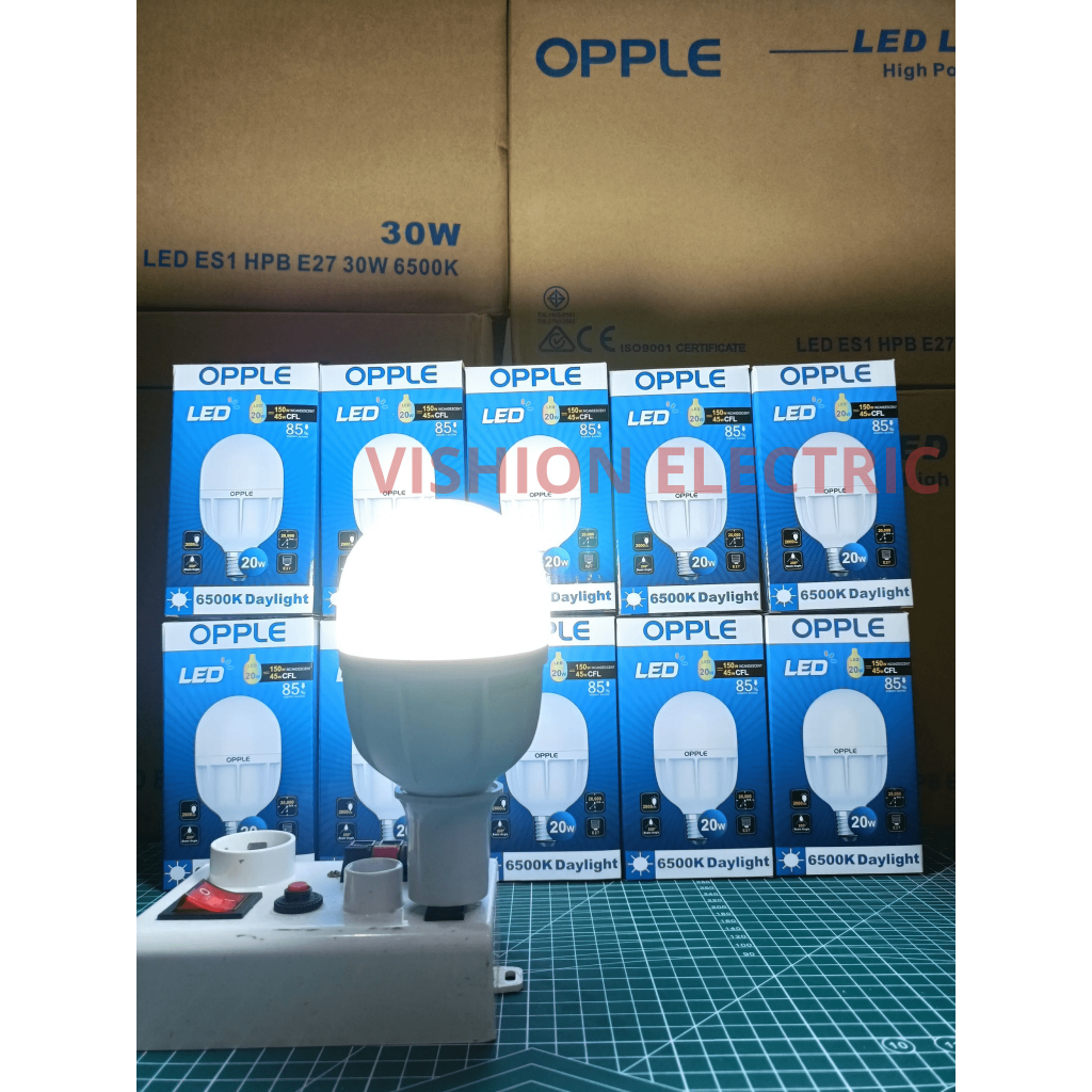 Jual LAMPU LED BULB OPPLE 20W CAHAYA PUTIH SNI | Shopee Indonesia